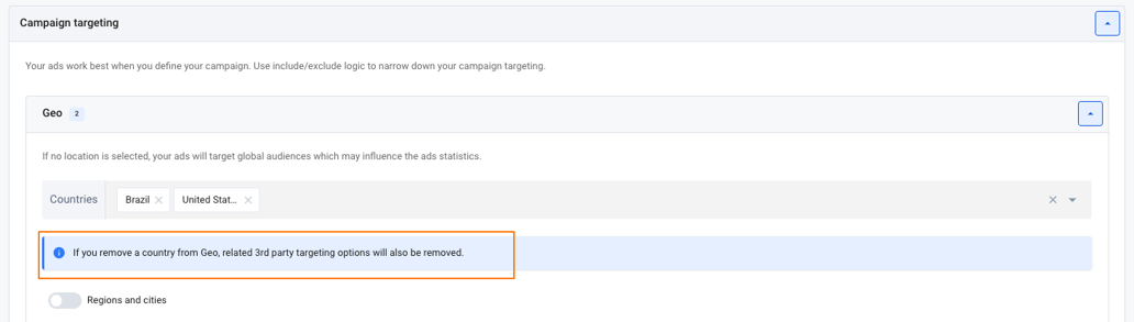 Audience Targeting Functionality
